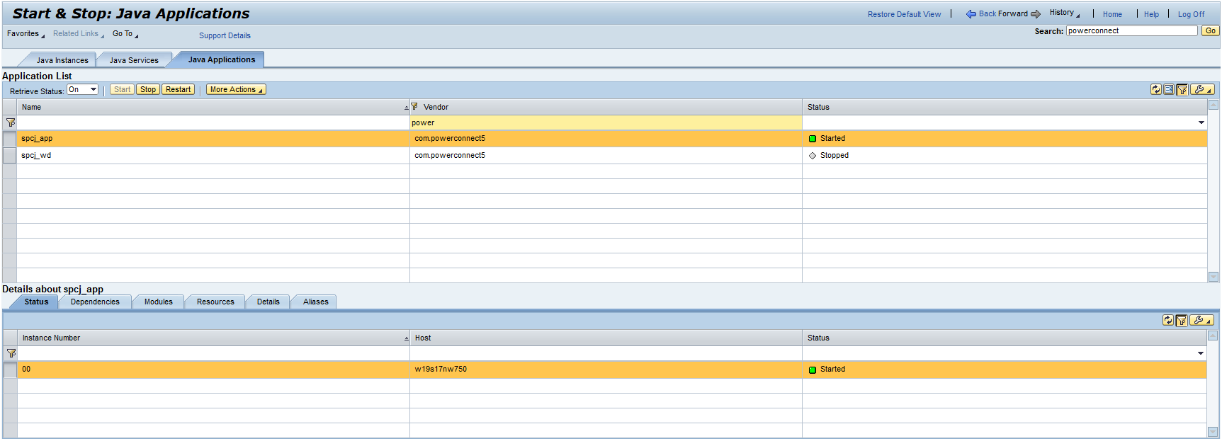 Start & Stop PowerConnect Java agent (PowerConnect Java 6.X)