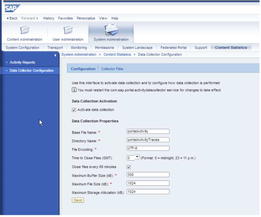Kb 41 Enabling Portal Activity Data Collector