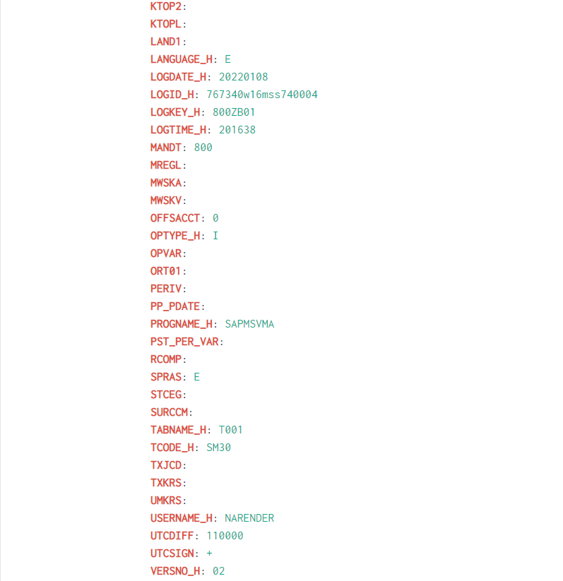 SCU3 - Analysis of Logged Customizing Objects and Tables