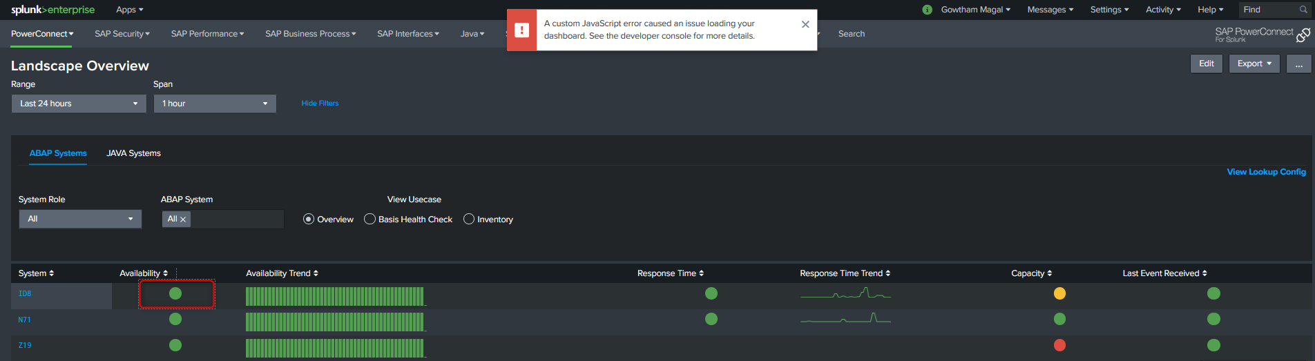 KB 147 - A custom JavaScript caused an issue loading your dashboard