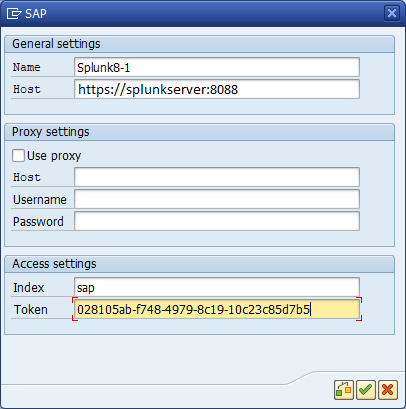 Configuring PowerConnect Splunk Connection in SAP (PowerConnect ABAP 7.X)