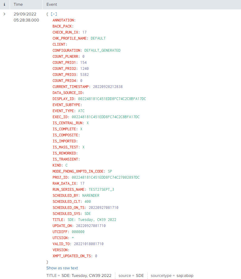 ATC - ABAP Test Cockpit Results