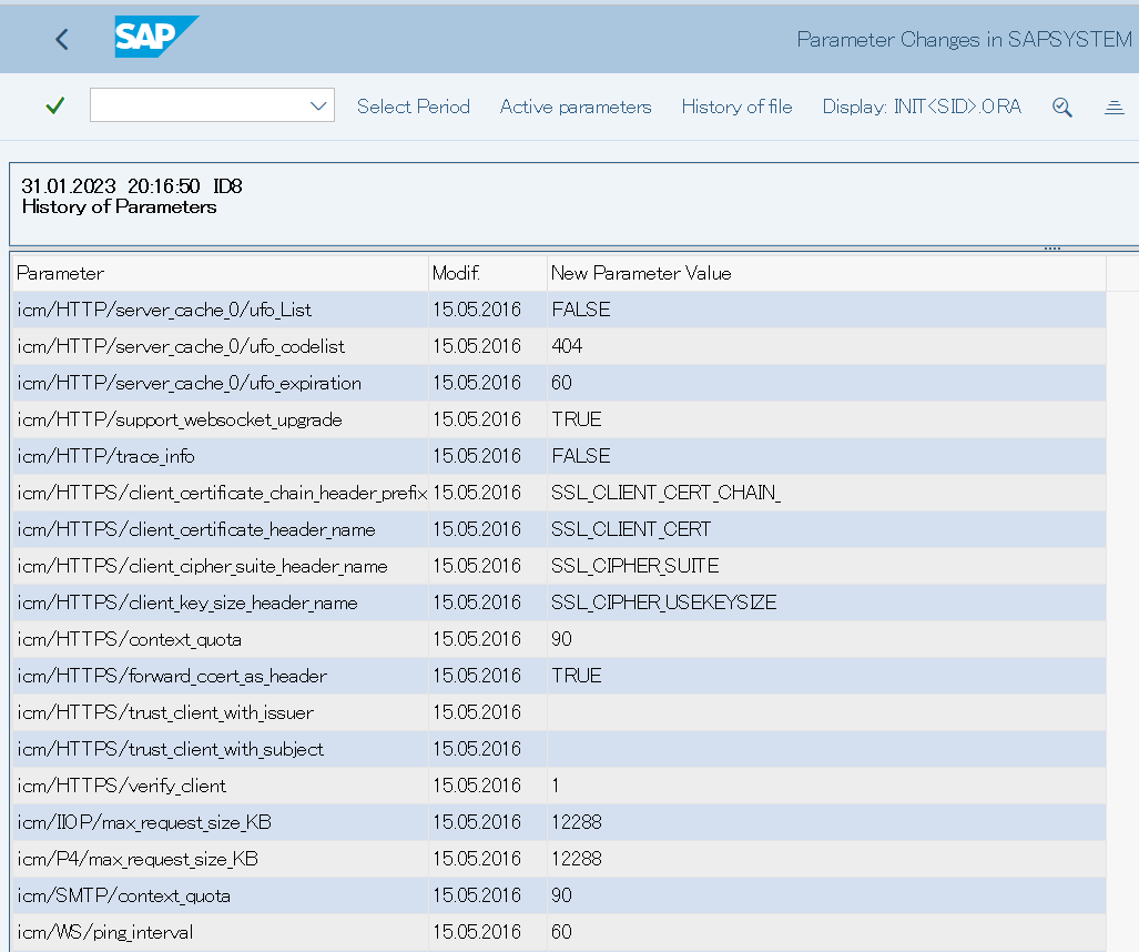 TU02 - Parameter Changes in SAP System