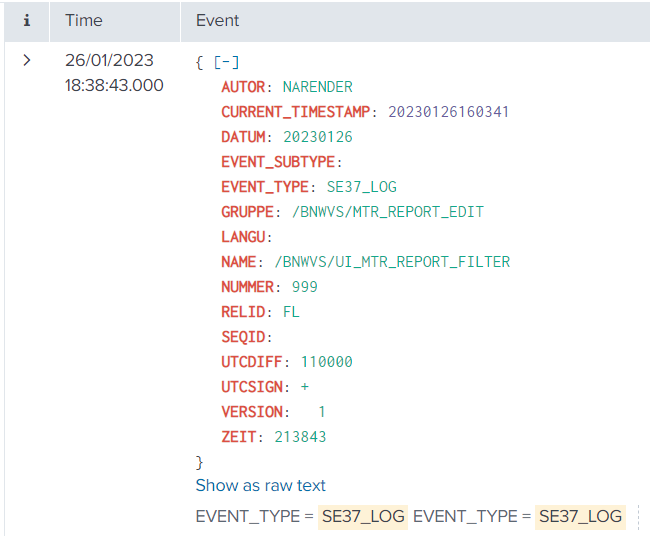SE37_LOG - SE37 FM Execution Log