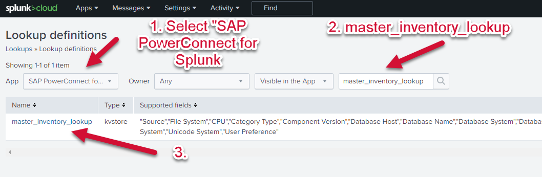 KB 173: Master Inventory Lookup not showing any data in Splunk Cloud