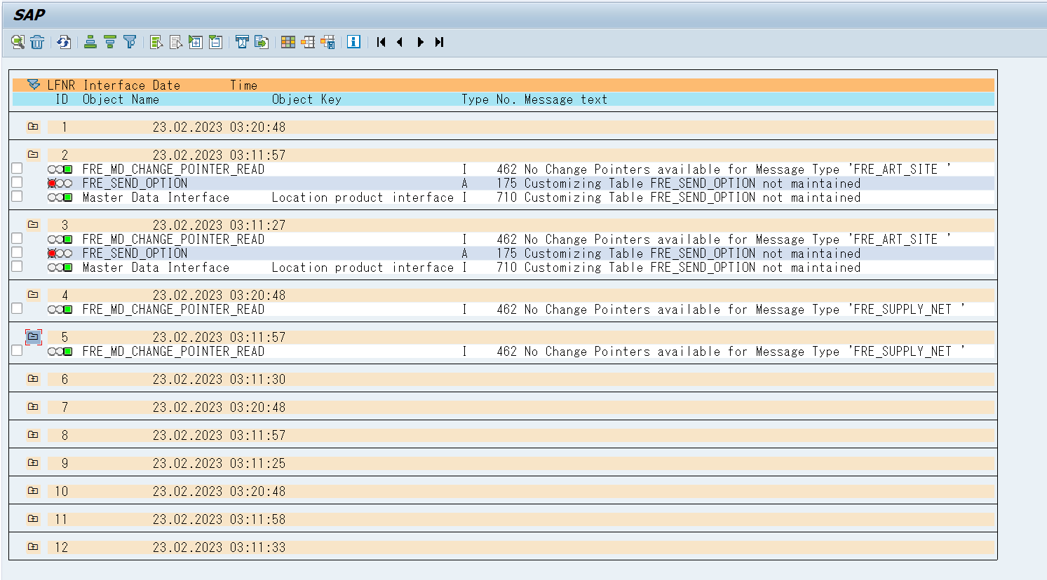 FRE_UI - User Interface for F&R Messages Monitor