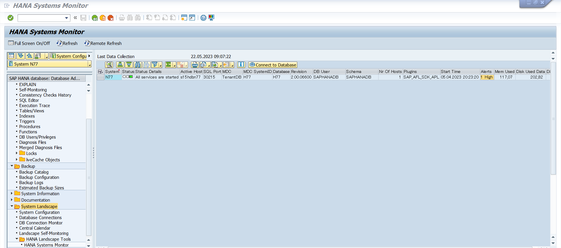 HDB_DBCC_SYSMON - HANA Systems Monitor
