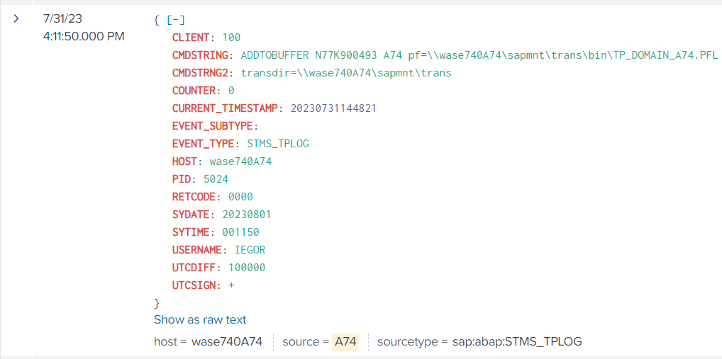 STMS_TPLOG - TP call log (ULOG)