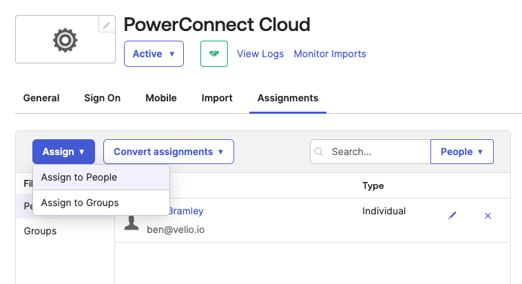 Configuring the PowerConnect Cloud Web UI for Single Sign On