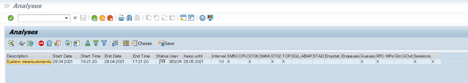 SDF_MON - SAP Performance Snapshot Monitoring