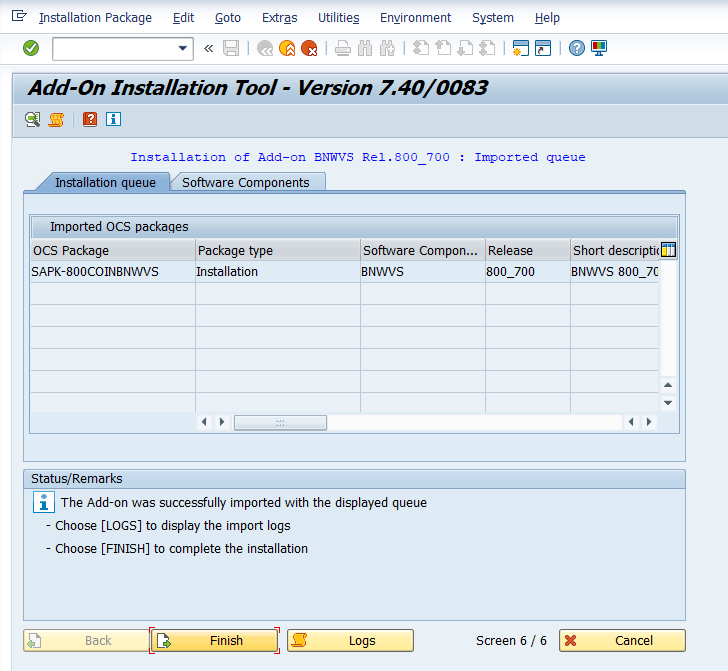 Import The Agent Via Saint Powerconnect Abap 8x