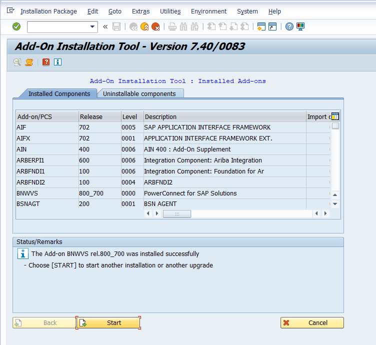 Import The Agent Via Saint Powerconnect Abap 8x