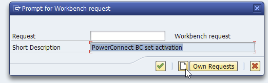 Activate Business Configuration Set for Dynatrace (PowerConnect ABAP 8.X)